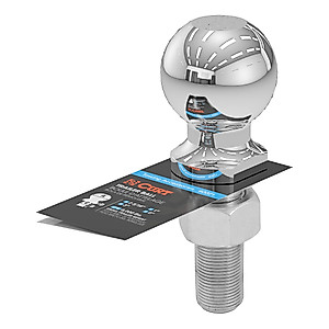 CURT 40021 Chrome Trailer Hitch Ball, 6,000 lbs, 2-5/16-Inch Diameter, 1 x 3-Inch Shank