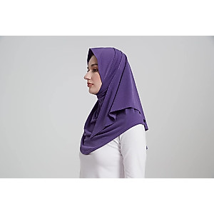Modest Beauty One Piece Muslim Hijabs for Women Girls Hijab Scarves Soft Solid Color