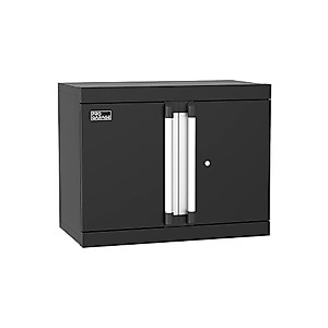 ClosetMaid ProGarage Wall Cabinet with Two Doors Lock and Shelf, for Garage Storage, Heavy Duty Steel, Black