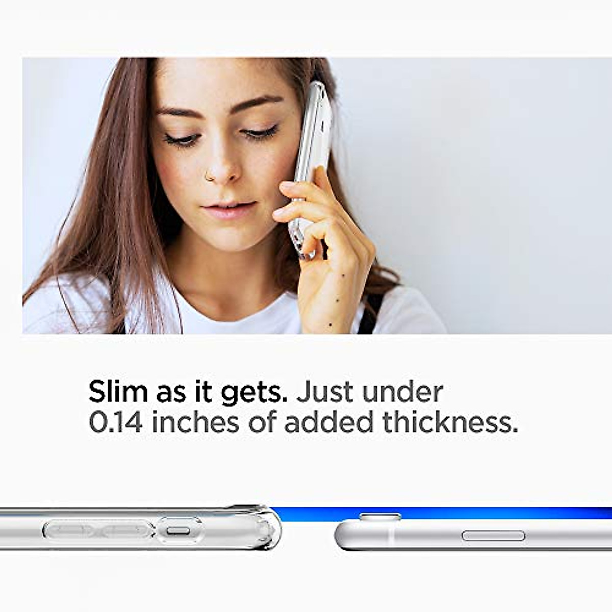 Spigen Ultra Hybrid [Anti-Yellowing PC Back] [Military Grade] Designed for iPhone XR Case, 6.1 inch Cover - Crystal Clear