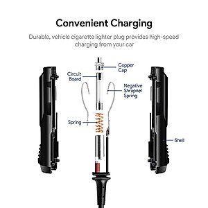 HKY DC Adapter Compatible with Jackery Portable Power Station Explorer 500 300 240 160 E160 E240 Honda HLS 290 HLS290 167Wh 240Wh Battery YHY-12005000 DS120060C8-W 32120000 56101600 Cigarette Lighter