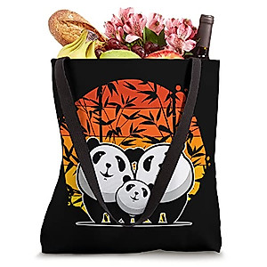 Retro Panda Bear Lover, Funny Animal Lover, Retro Vintage Tote Bag