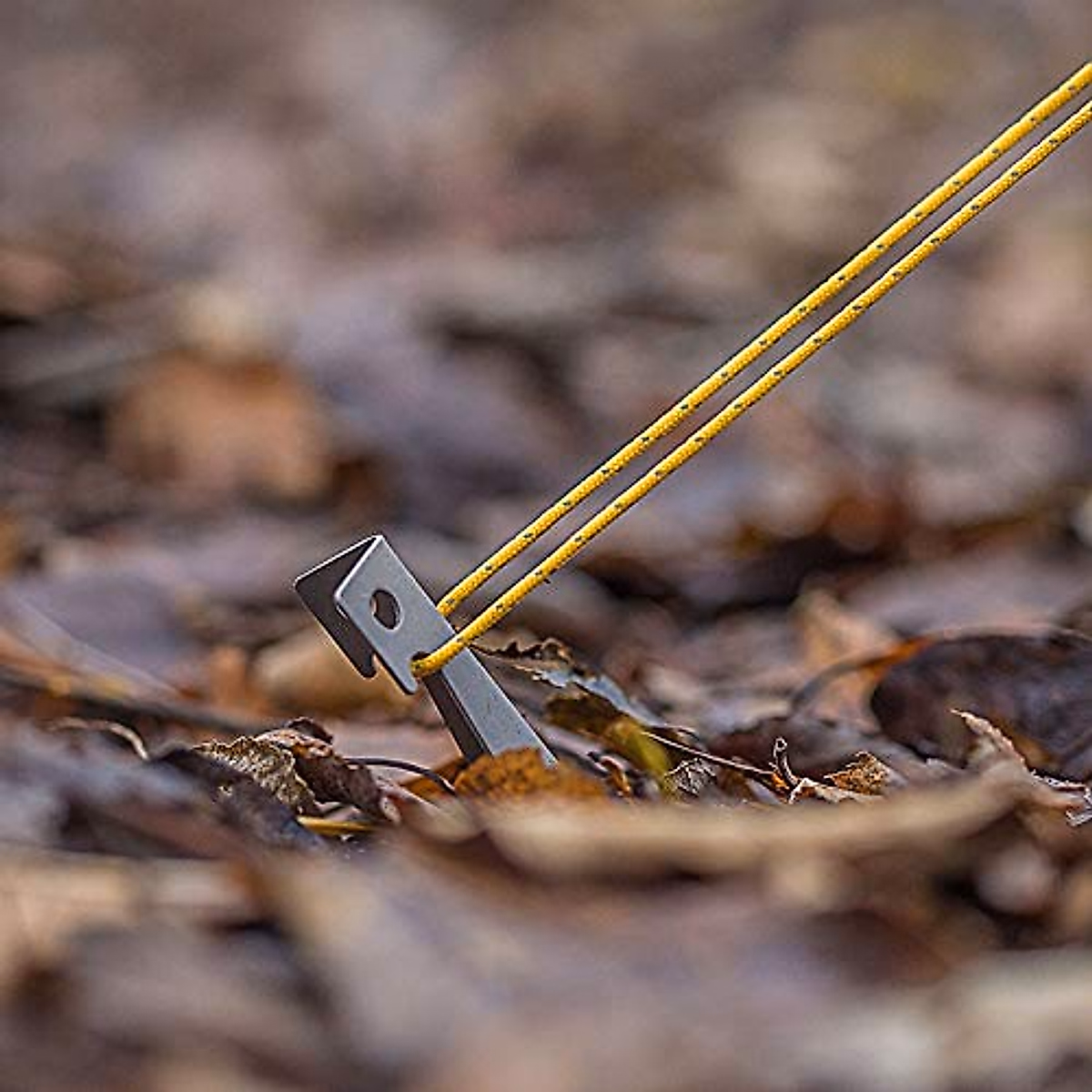 6-Pack Titanium Outdoor Camping, Hiking, Climbing V Shape Stakes Tent pegs, Narrow 9mmx165mm