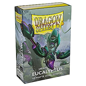 Dragon Shield Bundle: 2 Packs of 60 Count Japanese Size Dual Matte Card Sleeves - Matte Eucalyptus