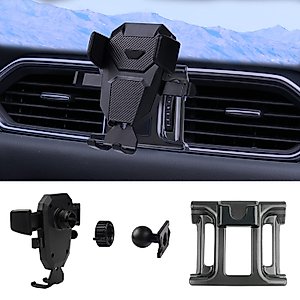 Karltys Car Phone Holder for Mazda CX-5 2017-2025 Accessories CX5 Cell Phone Holder Air Vent Mount for 4-7 Inch Phones Hands Free Thick Case Friendly Mobile Stand