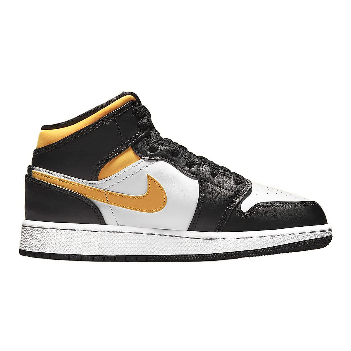 Jordan Mens Air 1 Mid GS 554725 177 Pollen/Black/White - Size 6.5Y