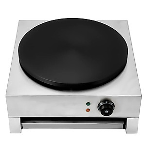 Crepe Maker Machine 16" Pancake big Hotplate Non Stick (Electric 3000W) Adjustable Temperature for Commercial