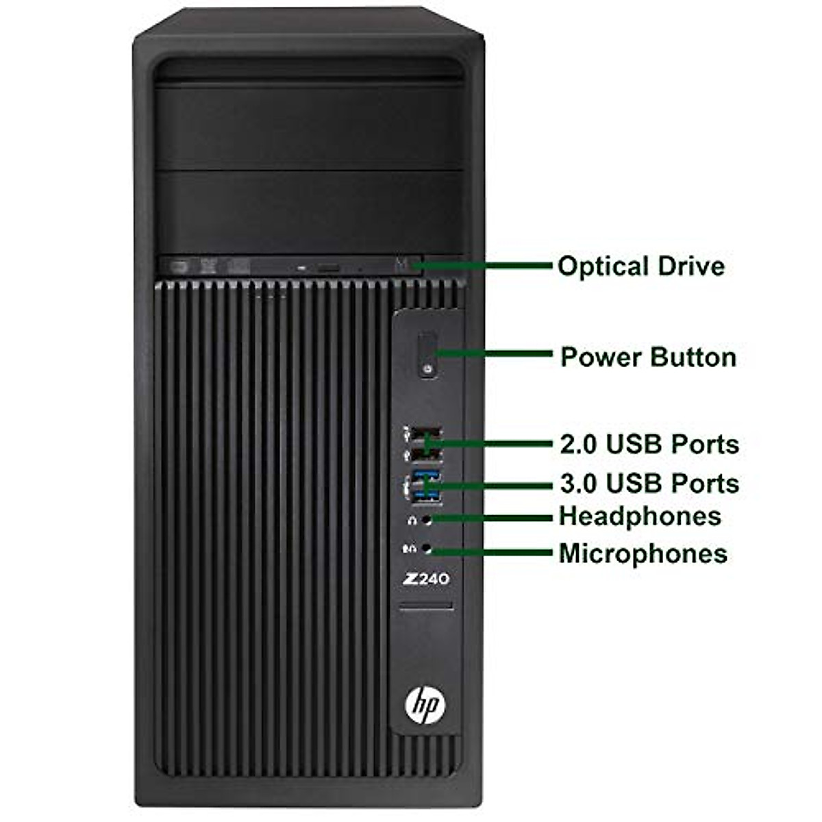 HP Z240 Tower Computer Desktop PC, Intel Core i5-6500 3.20GHz Processor, | 8GB Ram, 128GB SSD + 2TB HDD |HDMI, AMD Radeon RX-550 4GB Graphics, Wireless WiFi, Windows 10 (Renewed)