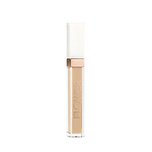 FLOWER Beauty By Drew Barrymore Light Illusion Full Coverage Concealer - Under Eye Concealer + Discoloration Concealer - Dark Circles - Conceals Blemishes + Fatigue - Seamless Blend (Ivory)