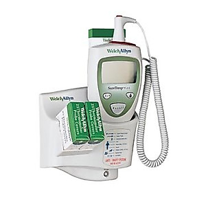 Welch Allyn 01690-300 SureTemp Plus 690 Electronic Thermometer, Wall Mount, 9' Cord and Oral Probe with Probe Well