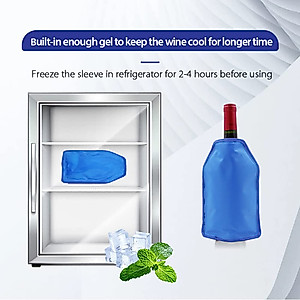 Wine Cooler | Bottle Cooler Fits 750ml and 1.5L Bottle | Wine Chilling Sleeves Ideal For Champagne Wine and Beer(2Pack)
