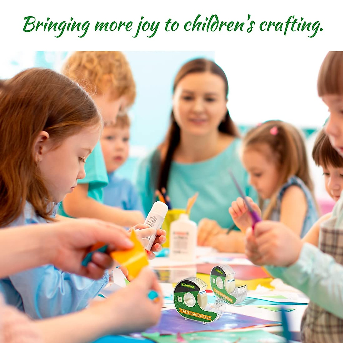 Tape for Wrapping Gifts, 8 Rolls Wrapping Tape for Presents, Frosted Writable Invisible Gift Tape Gift Wrapping Tape with Dispenser,7/10 X 800 Inches