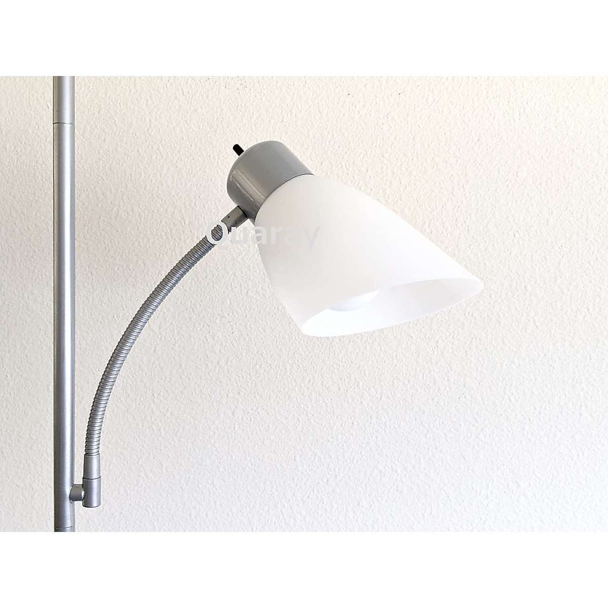 2-Pack 4-1/2" Quaray T50 Color Plastic Lamp Shade for Floor Lamp (White)