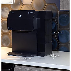 GE Profile Opal Ice Dispenser | Countertop Nugget Ice Maker with Ice Dispenser & 1-Gallon Side Tank | Ice Machine with WiFi Connectivity | Smart Home Kitchen Essentials | Satin Black