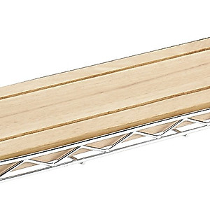 Whitmor Supreme Wood & Chrome Sink Shelf