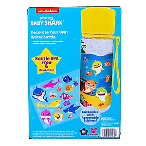 Horizon Group USA Baby Shark Decorate Your Own Water Bottle
