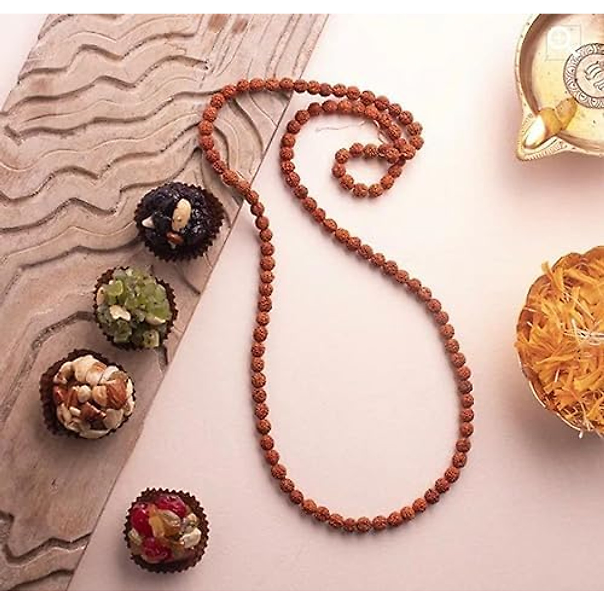 Original Rudraksha Mala With Certificate For Wearing And Japa Mala (5 Mukhi Mala, 108 Beads Mala Rosary Garland)