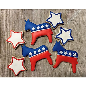 Democratic Donkey Cookie Cutter 3.75" Made in USA by Ann Clark