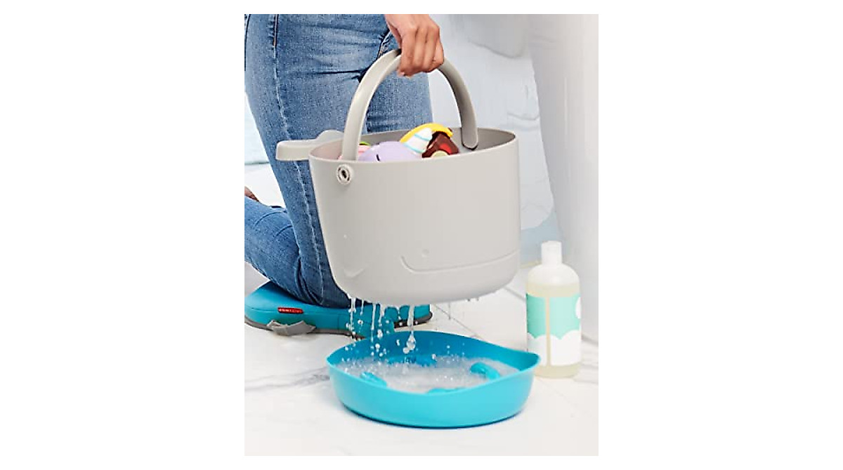 Skip Hop Moby Stowaway Bucket - Fun Bath Toy Storage