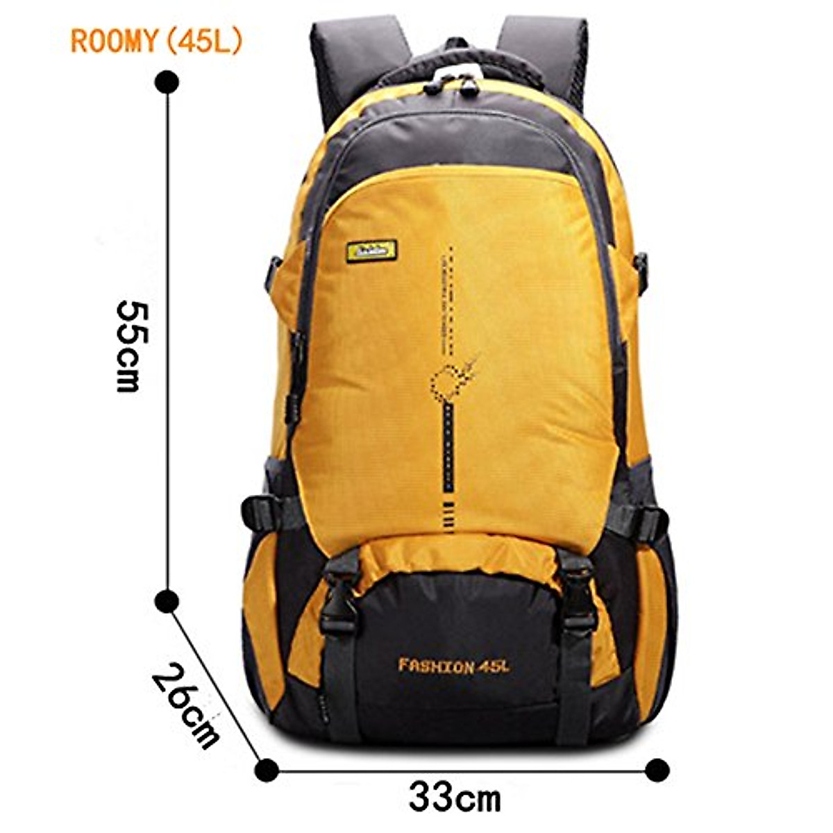 TianMai Hiking Backpack 45L Waterproof Backpack Outdoor Sport Daypack for Climbing Mountaineering Fishing Travel Cycling (Purple)