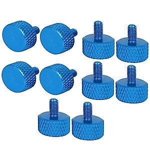 New Lon0167 Computer PC Featured Graphics Card Knurled reliable efficacy Thumb Screws Sky Blue M3x6mm 10pcs(id:258 0d 7d 621)