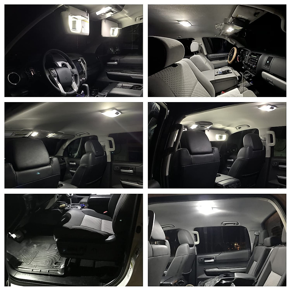 13pcs Interior LED Lights Bulb Kit for Ford Taurus 2010 2011 2012 2013 2014 2015 2016 2017 2018 2019 Map Dome Trunk License Plate Lights LED Interior Light Bulbs Package + Install Tool