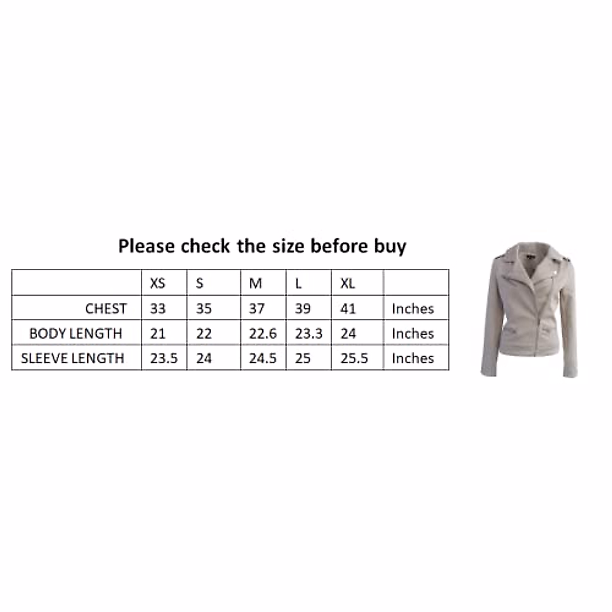 ODCOCD Faux Suede Jacket for Women Long Sleeve Zipper Up Casual Outwear (CA/US, Alpha, Medium, Regular, Regular, Stone)