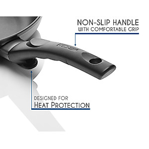 TeChef - Infinity Collection /12" Frying Pan, Coated 4 times with the new Teflon® Stone Coating with Ceramic Particles (PFOA Free) (12-Inch)