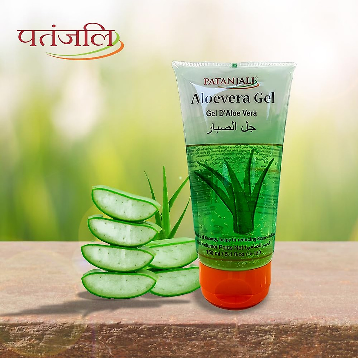 Patanjali Aloe Vera Gel 150ml - Saundarya Moisturizer for Oily Skin, with Vitamin E