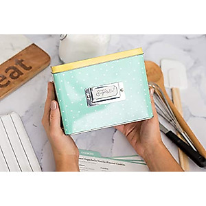 American Crafts Sweet Sugarbelle Recipe Card Tin by Light Green