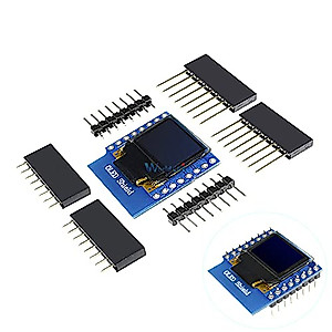 Mini 0.66 Inch 64X48 OLED Shield for WeMos D1 IIC/I2C SSD1306 Mini ESP32 OLED Module 3.3V 0.66" LCD Screen for Arduino AVR STM32