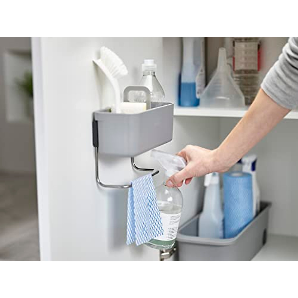 Joseph Joseph DoorStore in-Cupboard Sink Tidy, 1 EA, Grey