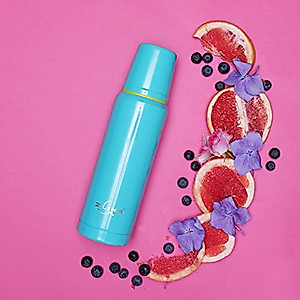 ZLINS Stainless Steel Sports Water Bottle 18oz Vacuum Insulated - Double Wall Hot Cold Thermos Wide Mouth Flask - Leak-Proof TRAVEL MUG for Coffee, Tea, Carbonated Drinks BPA Free(Green)