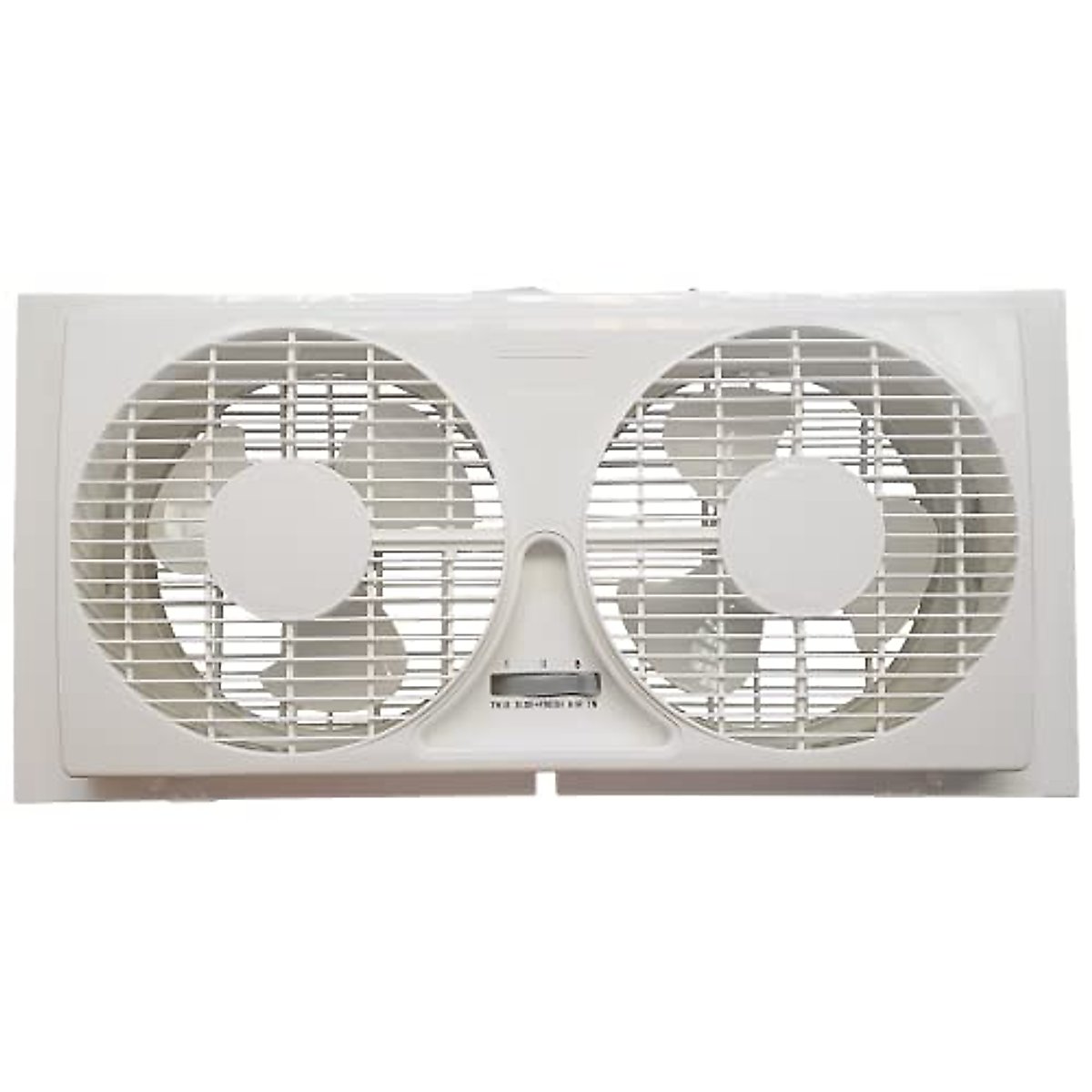 JOEY'Z 9-inch Twin Window Fan with Manual Reversible Airflow Control, Auto-Locking Expanders, and 2-Speed Fan Switch (Min. 22.4" Max. 34.3") Expanders and Leg Stands Included