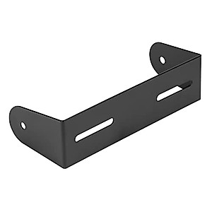 8 PCS Adjustable Universal Replacement Mounting Bracket for CB Radio Transceiver & Scanners, Steel Surface Black Powder Coated