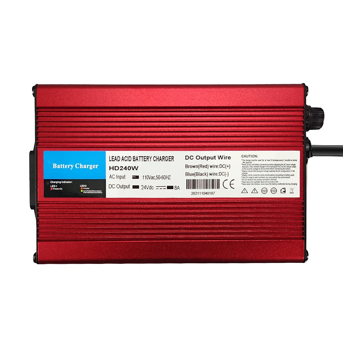 hogardsujia 24V 8A Battery Charger with XLR Connector Power Supply for 1450, M51, Sunrise Medical