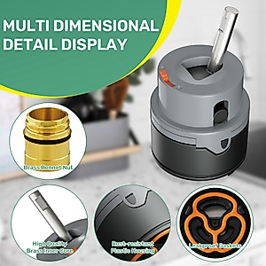 RP50587 Cartridge Replacement for Delta Single Handle Lavatory and Kitchen Faucets with DIAMOND Seal Technology (36mm Motion Cartridge), Includes RP51503 Bonnet Nut and Wrench.