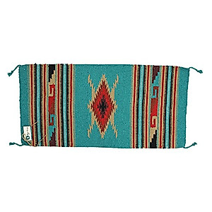 Onyx Arrow Southwest Area Rug, 20 x 40 Inches, Eagle Eye, Green/Tan