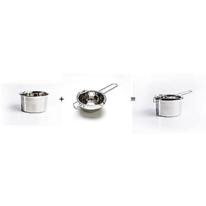 Beuiouer Chocolate Melting Pot (304 Stainless Steel) 400Ml Double Boiler Butter