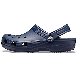 Crocs Unisex-Adult Classic Clog, Clogs for Women and Men, Navy, 12 Women/10 Men