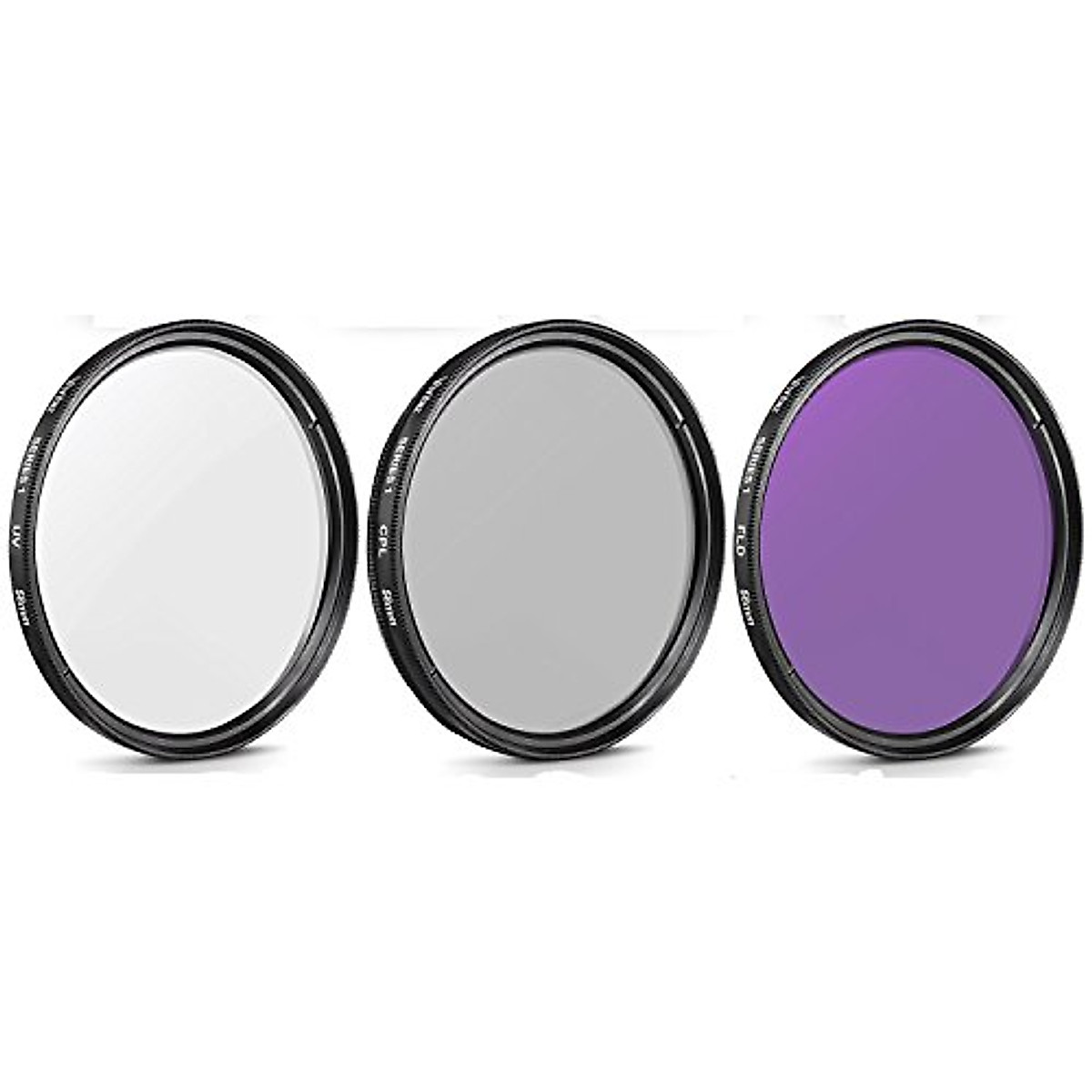 55mm 7PC Filter Set for Sony Alpha a7, Alpha a7 II, Alpha a7 III Camera with 28-70mm Lens, a6600 with 18-135mm Lens - Includes 3 PC Filter Kit (UV-CPL-FLD) and 4PC Close Up Filter Set (+1+2+4+10)