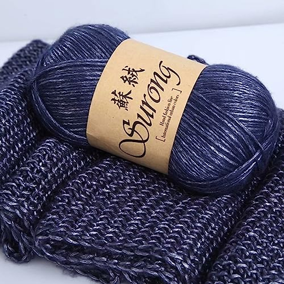 2 Set 1 Roll 100g Crochet Yarn Strong Warmth Multiple Colour Hand Knitting Thick Wool Thread Cotton Yarn for Gift Yarn Balls