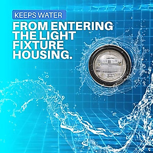 (2-Pack) 79108500 Pool Light Gaskets | For Pentair O-344 - Compatible with AquaLight and SpaBrite Pool and Spa Lights - Watertight Silicone Seal