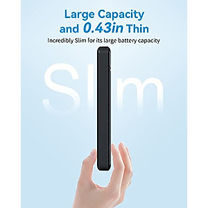 AsperX 2-Pack 15000mAh Portable Charger Power Bank [ USB-C Out and In ] [5V 3A Faster Charging] [ Dual USB A ] Slim High-Speed External Battery Pack for iPhone, Samsung, Android and More (Black+White)