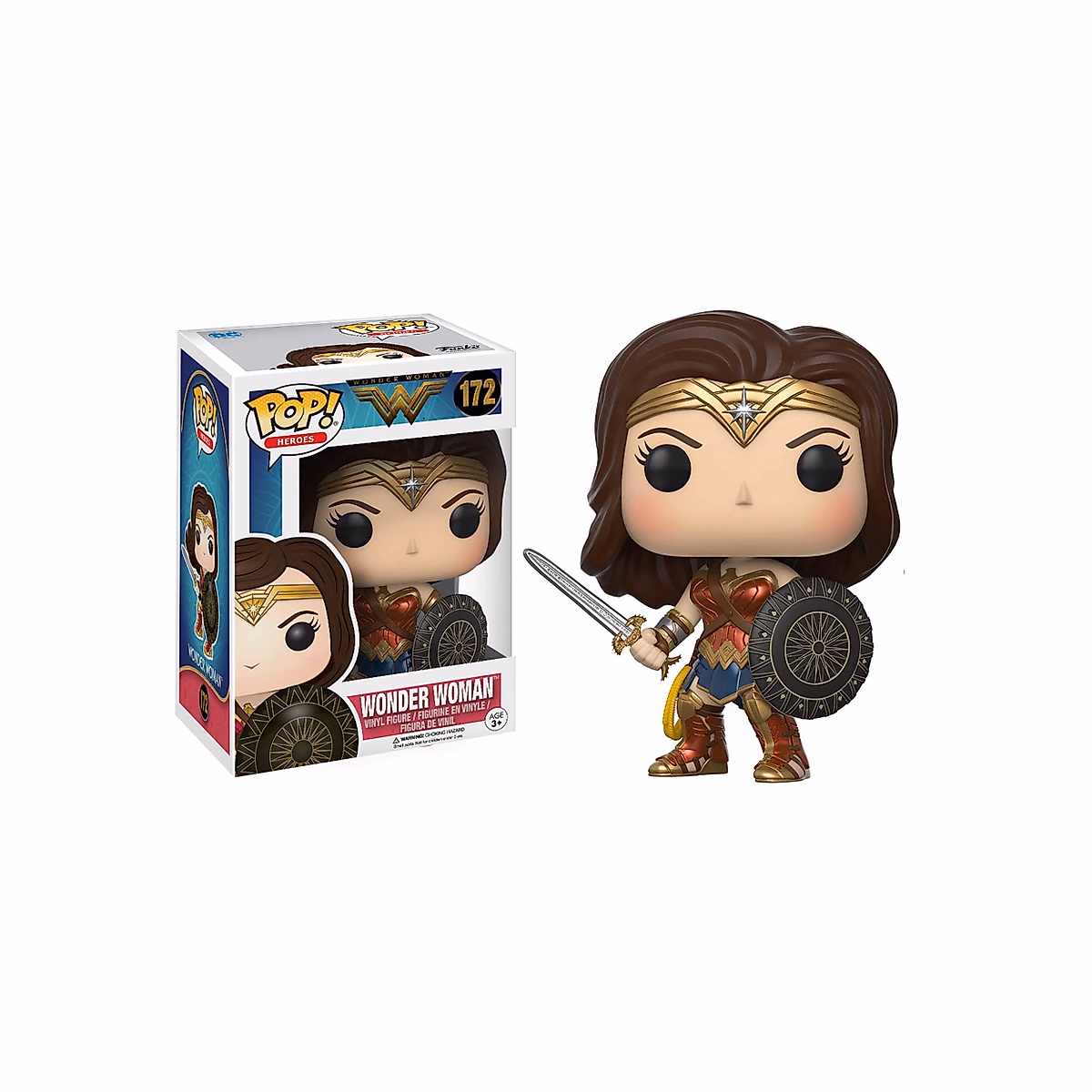 Funko POP Movies DC Wonder Woman Movie Wonder Woman Action Figure, Multicolor, Standard