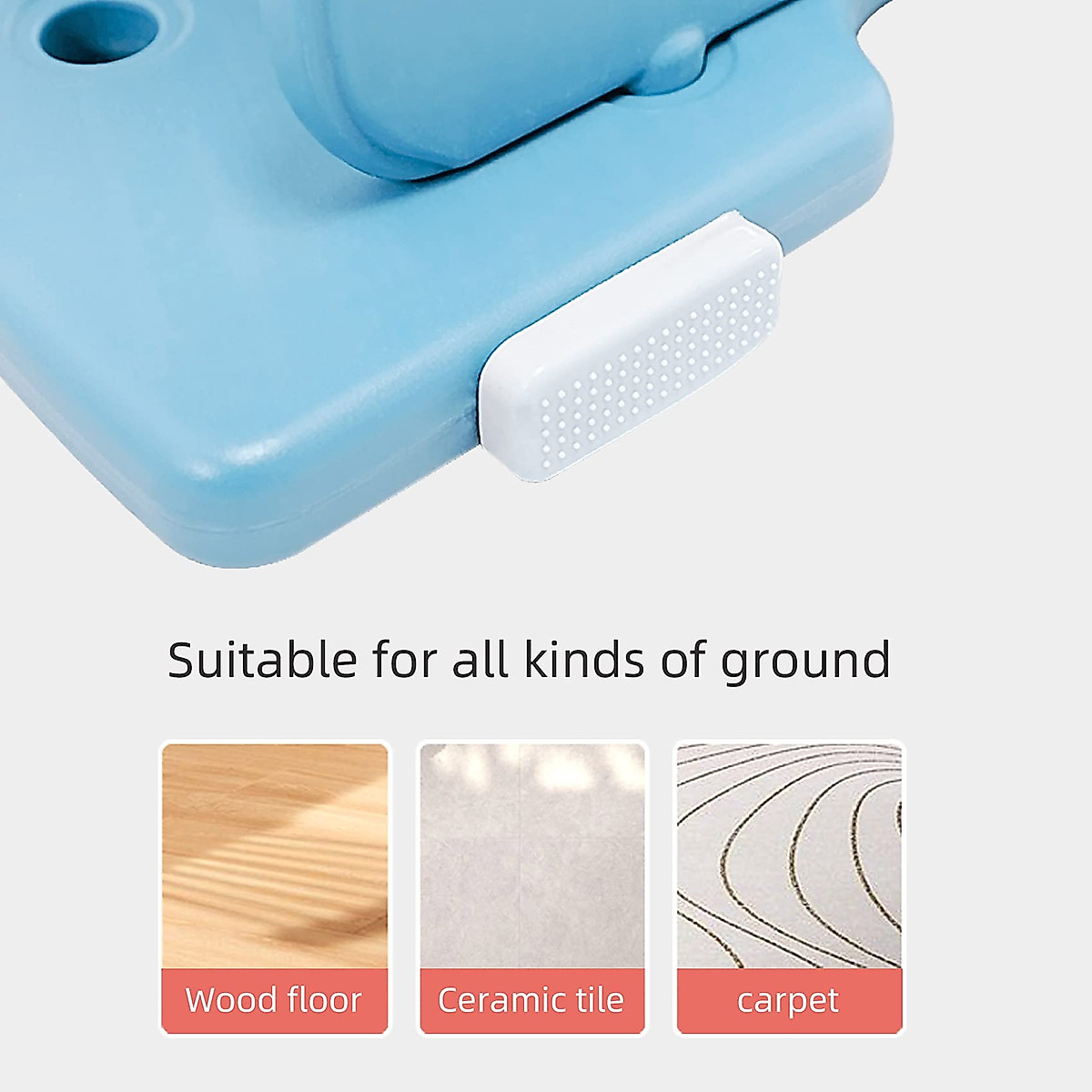 UNICOO - Toddlers Plastic Multi-Layer Bookshelf for Child's Bedroom Playroom, Toy Storage Organizers with 2 Storage Boxes, Children Bookshelf (Light Blue)