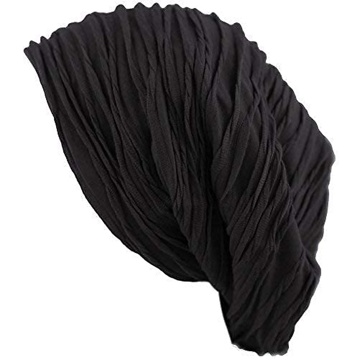 The Hat Depot 200h2800 Premium Quality Baggy Wrinkled Slouchy Beanie (1. 2800 - BLACK)