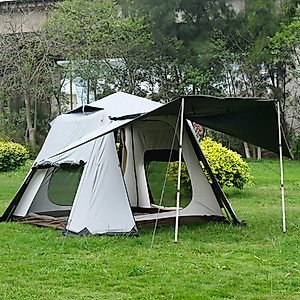 REDCAMP Aluminum Adjustable Camping Tarp Poles, Set of 2, 90" Telescoping Lightweight Tent Poles for Shelter, Hammock Rain Fly, Awning