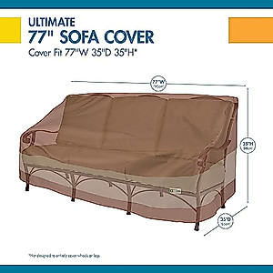 Duck Covers Ultimate Waterproof Patio Loveseat Cover, 79 Inch