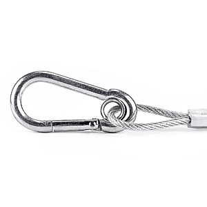 MFL. Stage Lights Safety Cables 110 lb Load Duty 31.5'' Stainless Steel Security Rope for Party Lights DJ Light Stage Lighting, Pack of 10